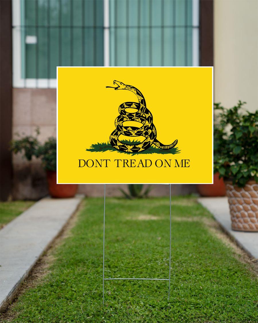 Funny election 2024 dont tread on me yard sign - Limotees