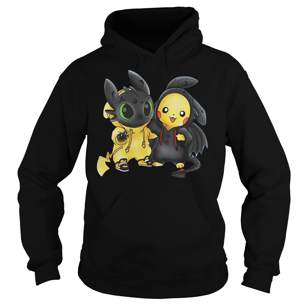 Baby Toothless and Pikachu costume shirt, guys shirt and longsleeve